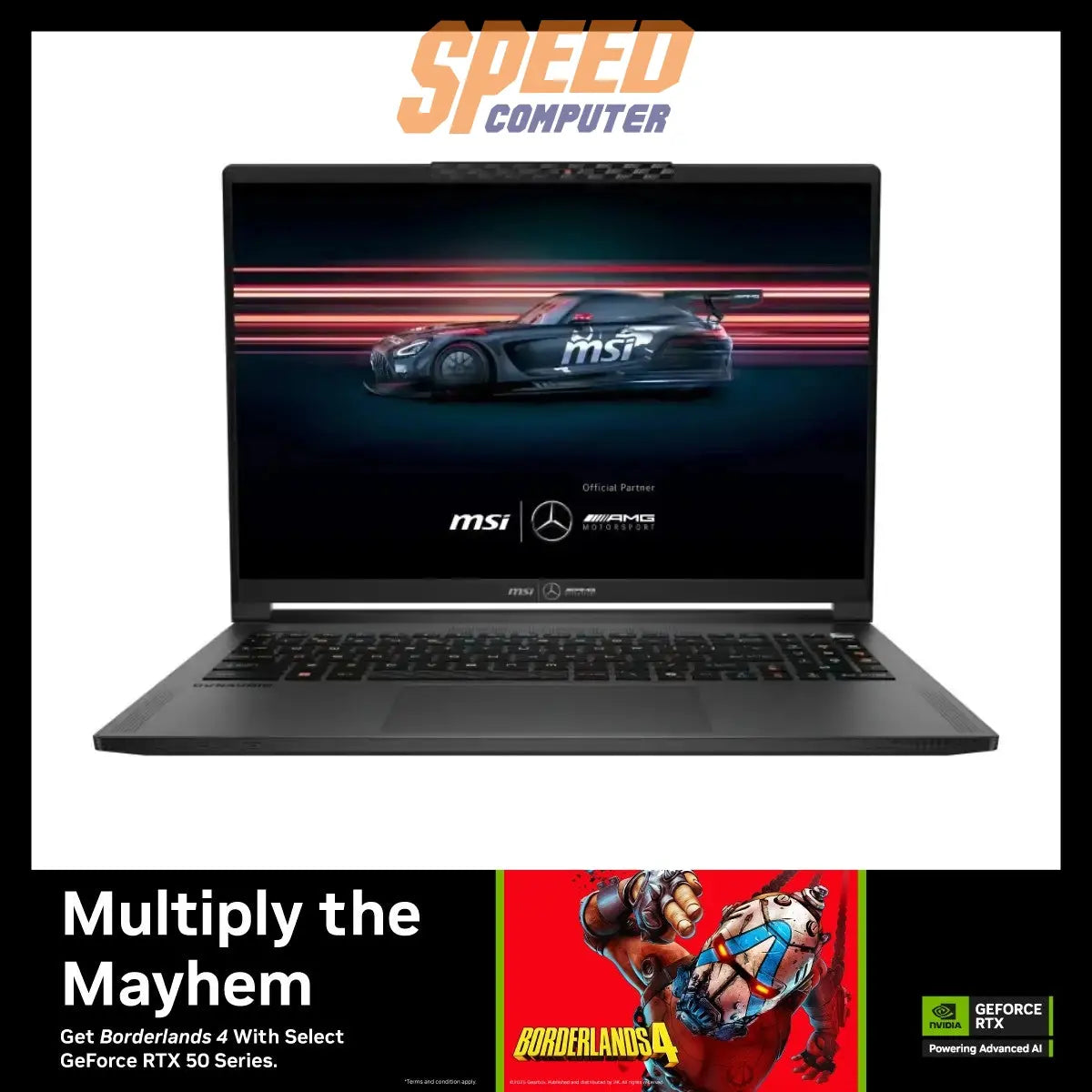 โน๊ตบุ๊ค MSI Stealth A16 MercedesAMG AI+ A3XWGG-029TH Ryzen AI 9 – SpeedCom