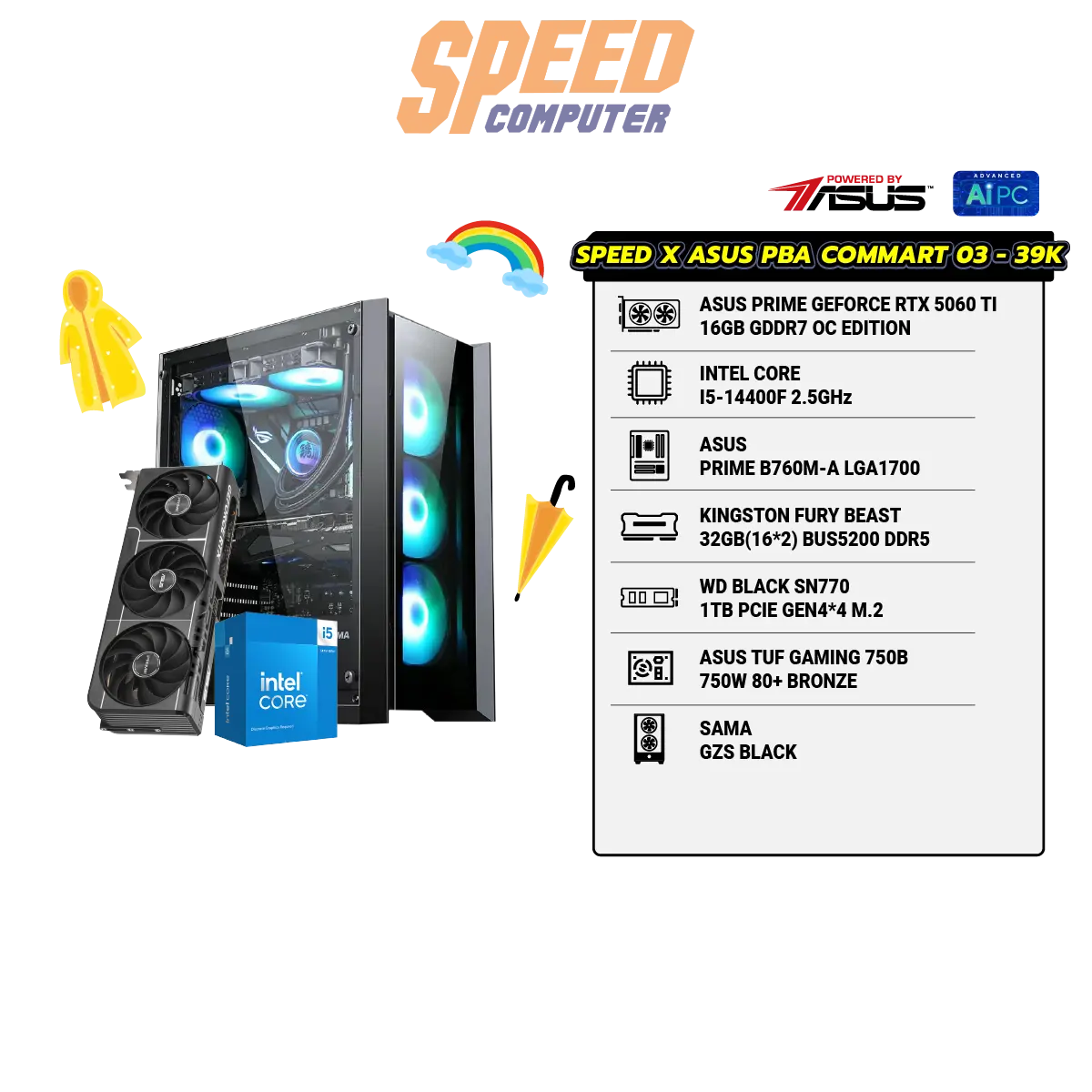 Computer assembly SPEED X ASUS PBA COMMART 03 - Speedcom – SpeedCom