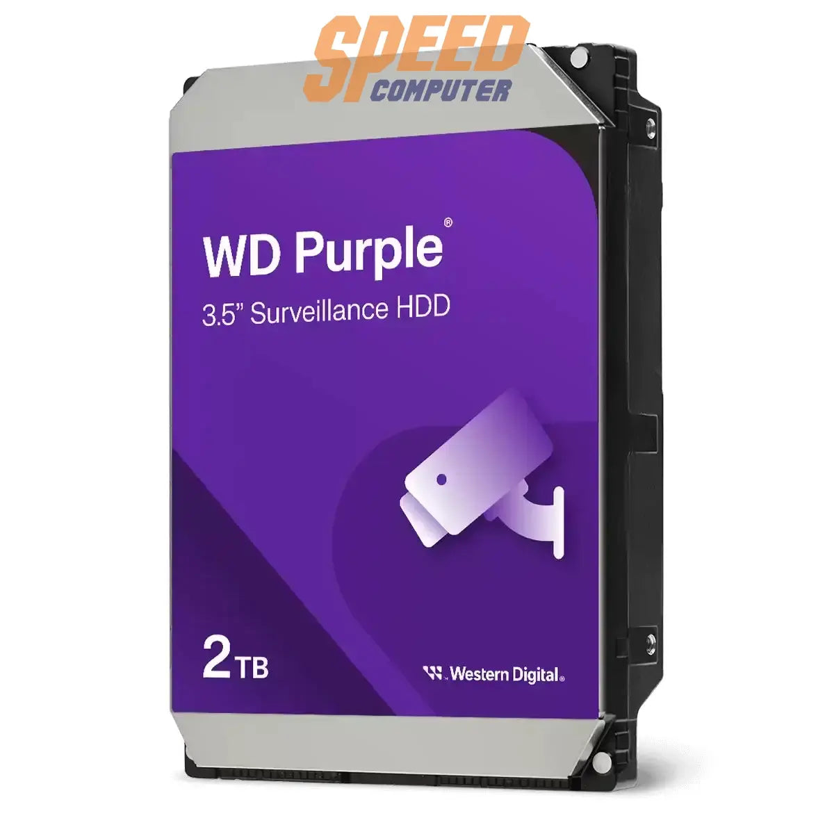 ฮาร์ดดิสก์ WD Purple Surveillance Hard Drive 2TB SATA 3.5" - Speedcom – SpeedCom