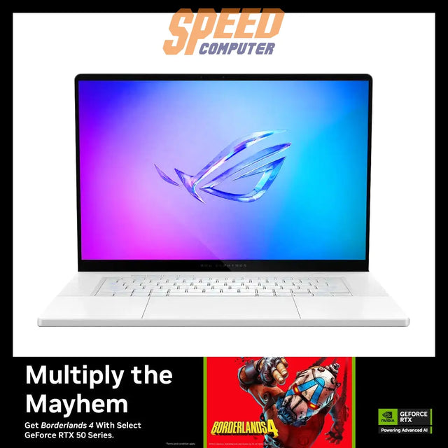 โน๊ตบุ๊ค Asus ROG Zephyrus G16 GU605CR-QR155WA Ultra 9 Platinum White – SpeedCom