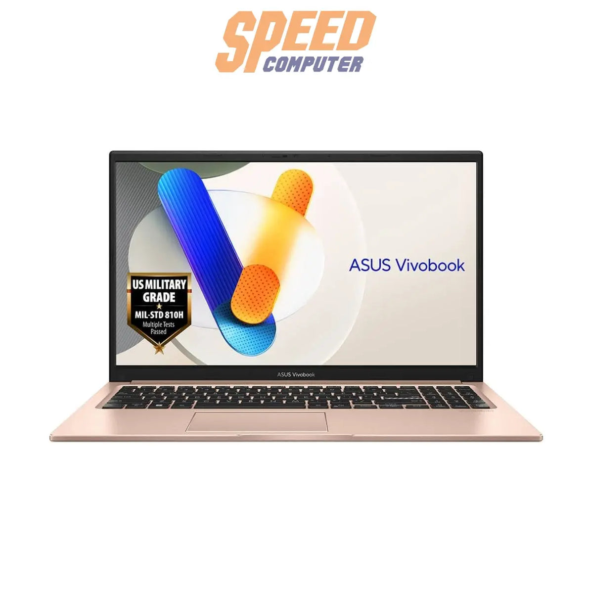 โน๊ตบุ๊ค Asus Vivobook 15 X1504VA-ROSE365WA i3 Gen13 สีส้มอิฐ (Terra— SpeedCom