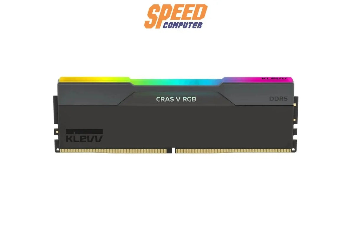 SpeedCom Memory RAM PC KLEVV CRAS V RGB 48GB (24GBX2) DDR5 6000MHz KD5KGUD80-60A300G Black